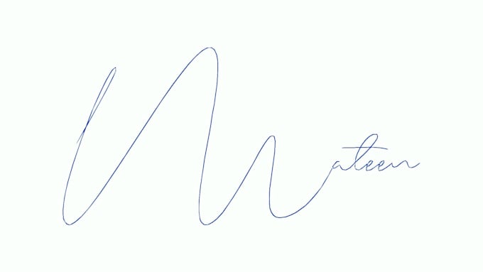 Animate your signature and text by Mateen_animator | Fiverr
