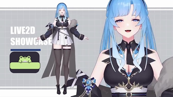 Zeichne anime 2dvtuber live2d modell vtuber charakter live 2d vtuber ...