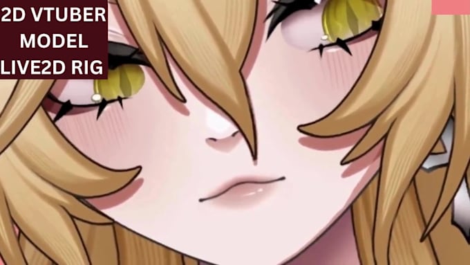 2d vtuber model live2d vtuber model rigging facerig for streaming vtube studio by Harrdeeywumi ...