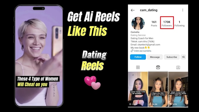 Create ai dating reels, instagram reels, youtube shorts, tiktoks by ... Create ai dating reels, instagram reels, youtube shorts, tiktoks by ...