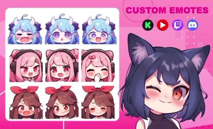 Create Custom Chibi Twitch Emotes And Sub Badges For Your Stream By