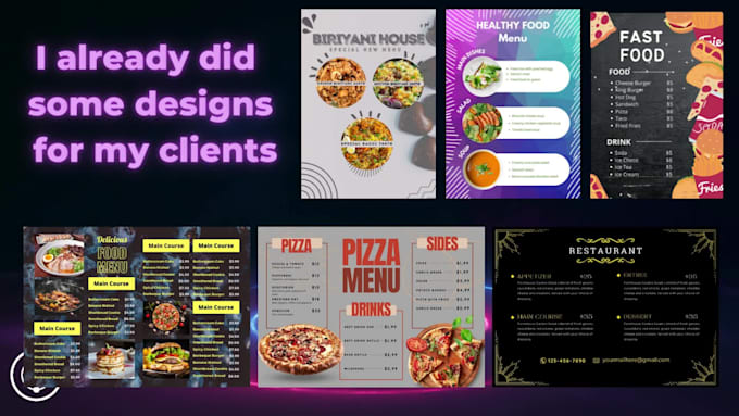 Design amazing food menu, resturent menu and menu board by Ishtiaq148 ...