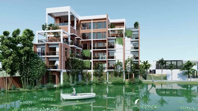 Create photorealistic architectural 3d rendering by Aranis2 | Fiverr