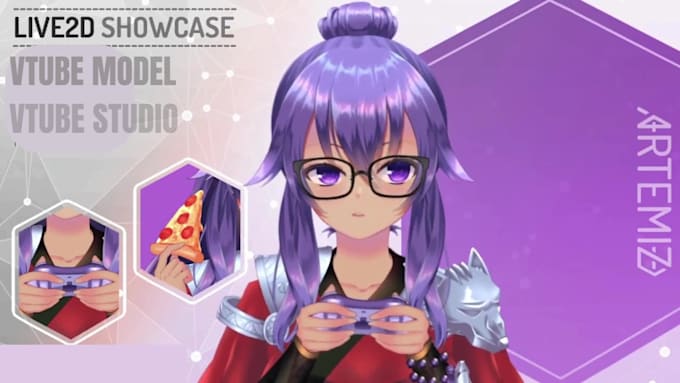 Draw anime live2d model for vtuber , live2d vtuber rigging for vtube ...