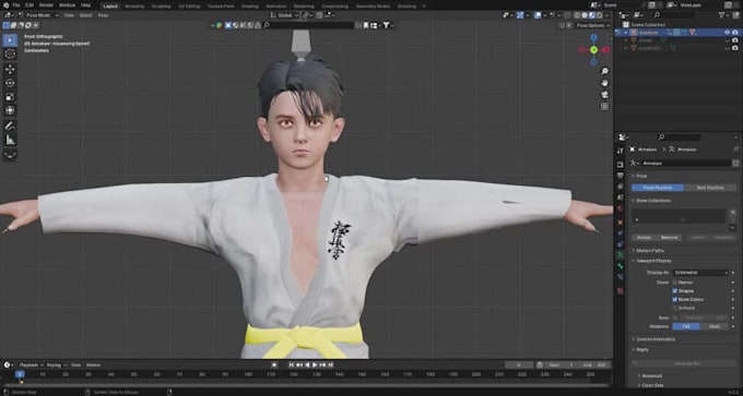 Do 3d humanoid model furry avatar 3d vrchat avatar vr character vrc ...