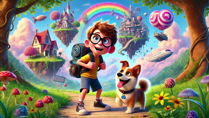 Create a disney pixar style with ai image generator dall e 3 by ...