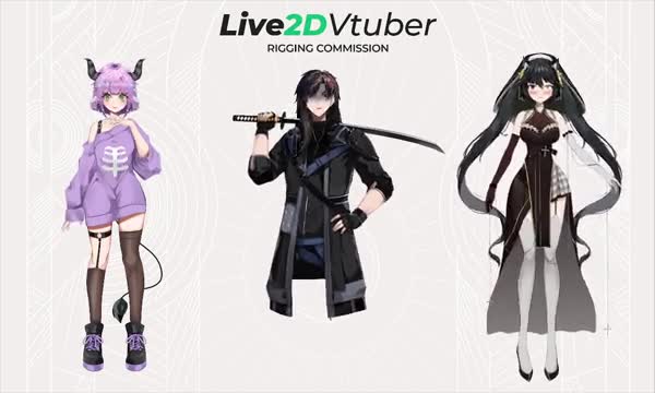 Design live2d vtuber model, live 2d vtuber commission for streamers by ...