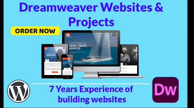 Create a responsive dreamweaver website by Kieranpitt97 | Fiverr