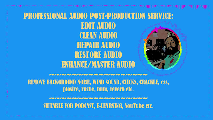 Professionally edit, clean, repair, restore and enhance your audio by Digits0101 | Fiverr