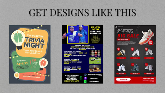 Design the best flyers for you or your business by Vsualartstudio | Fiverr