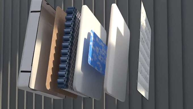 Mattress animation 3d mattress design 3d product animation 3d furniture ...