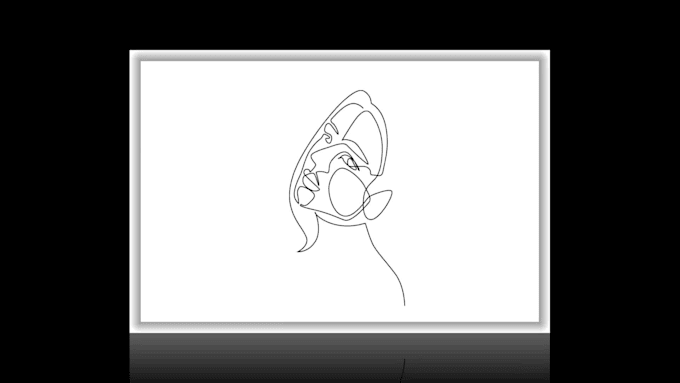 Draw illustration with continuous line art 24 hours by Rosa154 | Fiverr