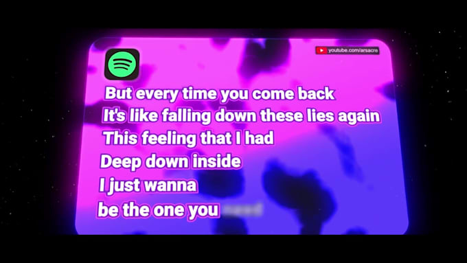 Create modern hand drawn animated lyric music video for your song track ...