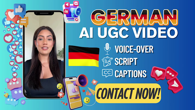 Create german ai ugc videos in spokesperson style for tiktok and amazon by Dennis_editor | Fiverr