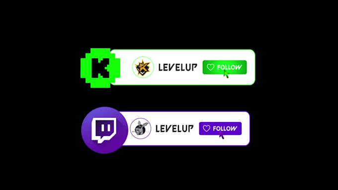 Create twitch or kick follow animation by Thanuj_motion | Fiverr
