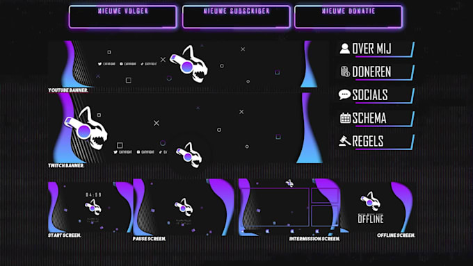 Design a full twitch stream layout by Djaedesigns | Fiverr
