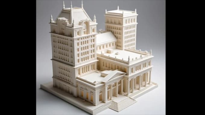 Make 3d printing models of buildings and landmarks