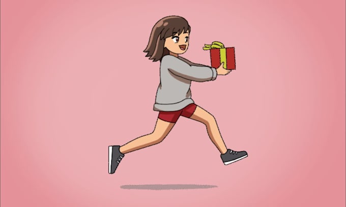Create a cute 2d animation gif by Yehezkielferdin | Fiverr
