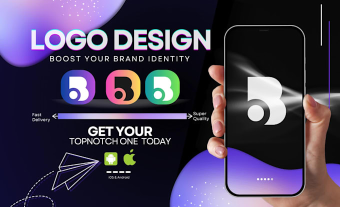 Premium mobile app logo and icon design by Graphicsium1 | Fiverr