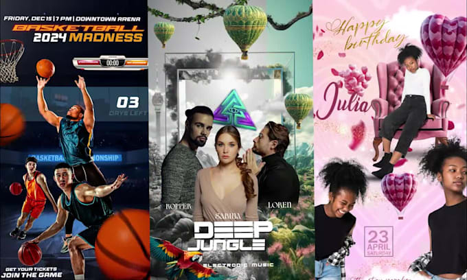 Create animated flyer and motion video flyer by Hiyumi_thisari | Fiverr