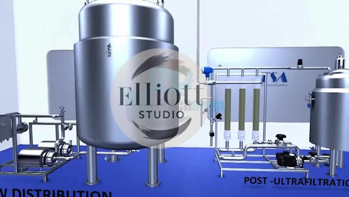 Create 3d industrial animation, ceramic product modelling, mechanical ...