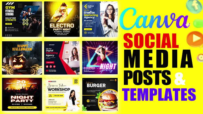 Design social media posts and canva pro templates by Shalix | Fiverr