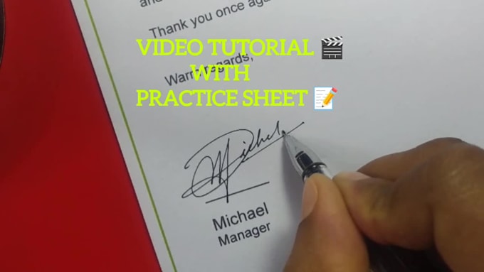 Do real artistic handwritten signature logo, calligraphy, photography ...