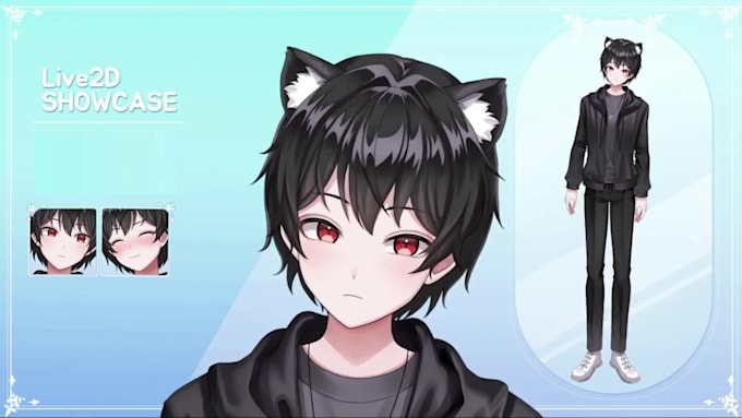 Pro live2d vtuber model, live2dv rigging, streaming avatar, 2d vtuber ...