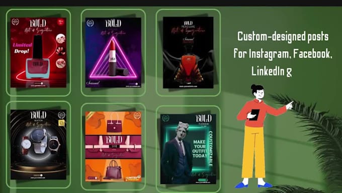 Design 30 unique social media posts for 30 days by Rashed_razeen18 | Fiverr
