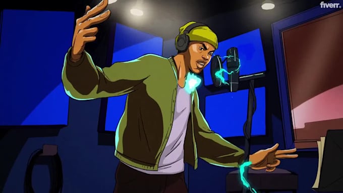 2d music video animation, music video animation, 2d animation, cartoon ...
