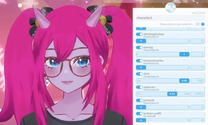 Design vtuber model rigging live2d vbridger vtuber overlay live2d debute trailer by Raph_josh ...