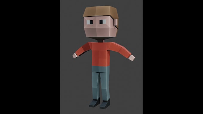 Model rig and animate a low poly character by Itsonlydaniel | Fiverr