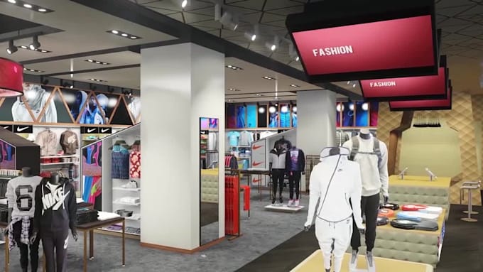 Design and render 3d retail shops, office interior by N2_designstudio ...