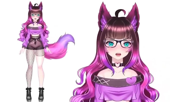 Draw and rig live2d vtuber model, vtuber rigging, chibi model with vtube studio by Weathy_jay ...