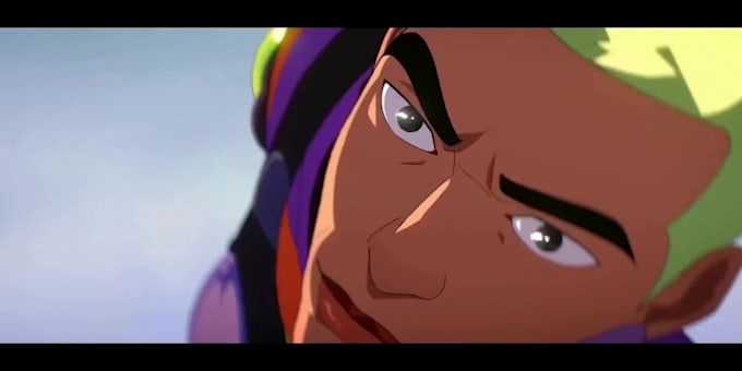 Make 2d cartoon music video, 2d japanese style, anime fight by ...