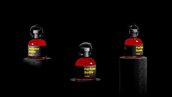 Create elegant 3d perfume bottle animation for your product by Kuma ...