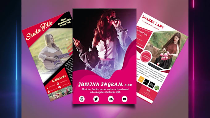 Design artistic one sheet, professional media kit and epk by Elite ...