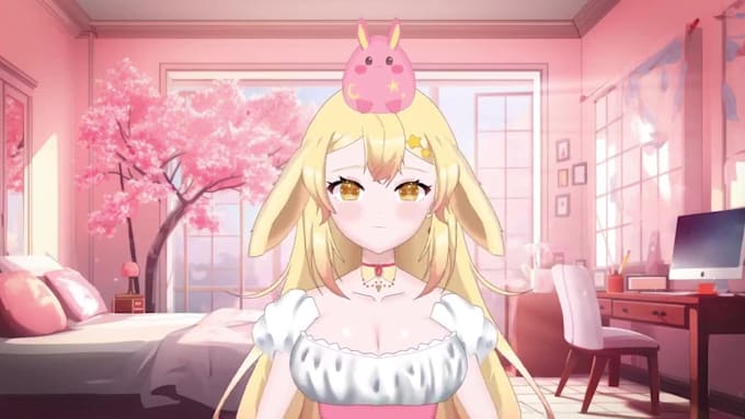 Design and rig 2d vtuber, live2d model, vtuber rigging character vrchat ...