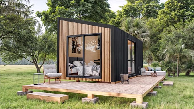 Do 3d tiny house design floor plan, render and animation by Odamimarlik ...