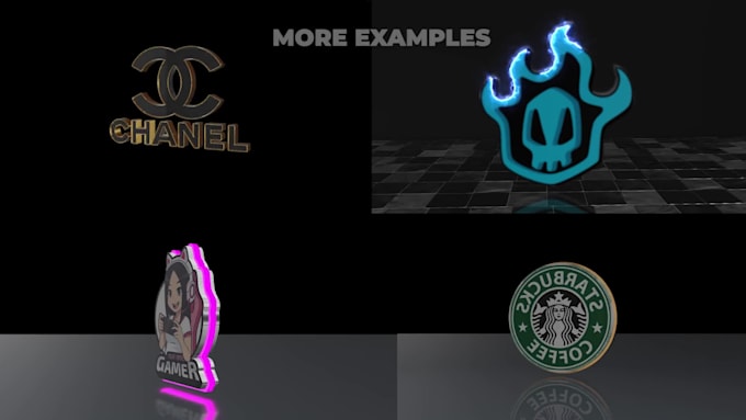 Do an amazing rotating 3d logo animation spin loop video by Sanabulous ...