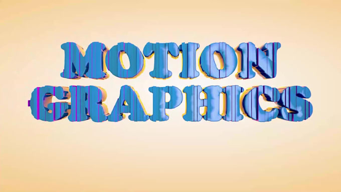 Create custom made, short 3d motion graphic animation or gif by ...