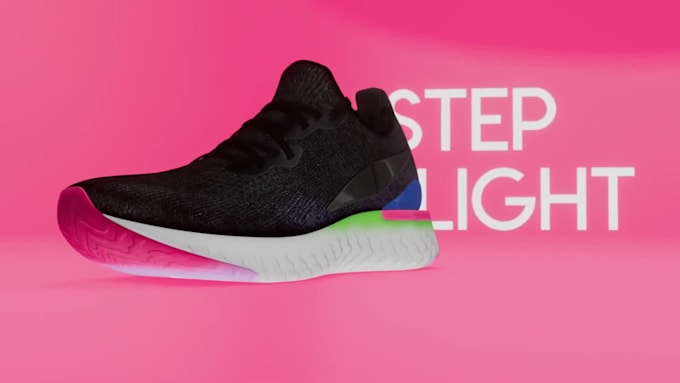 Do 3d shoe animation perfect for amazon and shopify sellers, 3d product ...