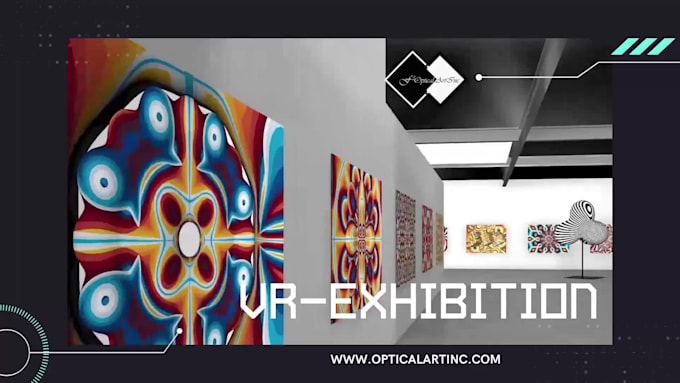 Create a vr gallery for your art at artsteps by Opticalartinc | Fiverr