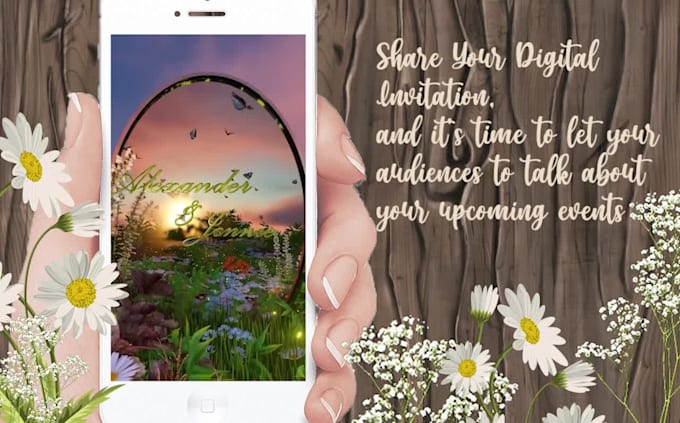 Design an awesome 3d animated digital wedding invitation by Studioanggi ...