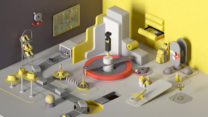 Create 3d explainer animation video, isometric animation, 3d saas ...