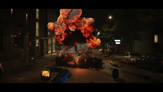 Create 3d fire explosion, 3d vfx animation, 3d blood simulation,3d ...