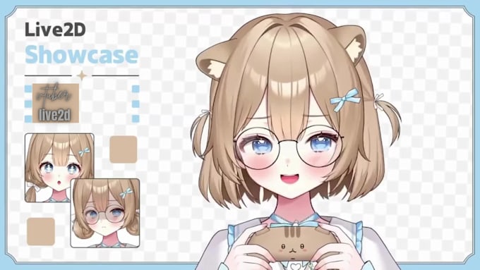 Live2d vtuber, streaming avatar, 2d vtuber model, 2d vtuber rigging ...