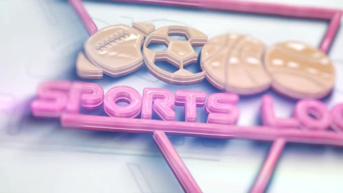 Create 3d clean glossy sports logo intro animation by Royal_e_studio ...