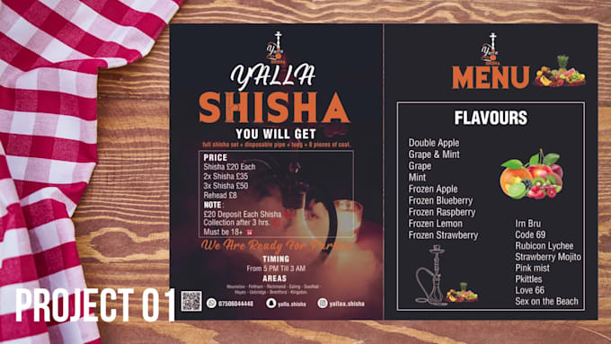 Design aesthetic menu amazing stylish food restaurant menu by ...