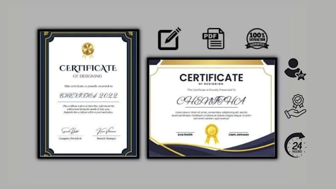 Custom certificates, vouchers and tickets in 24hrs by Chenitha2022 | Fiverr